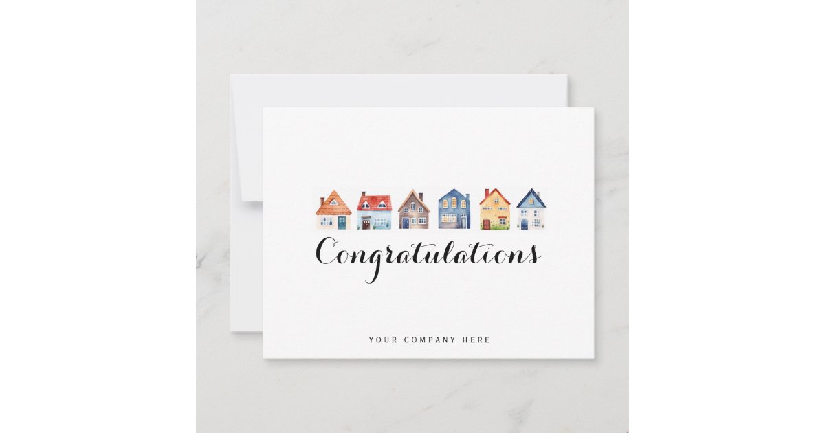 Congrats Real Estate New Homeowner Postcard | Zazzle