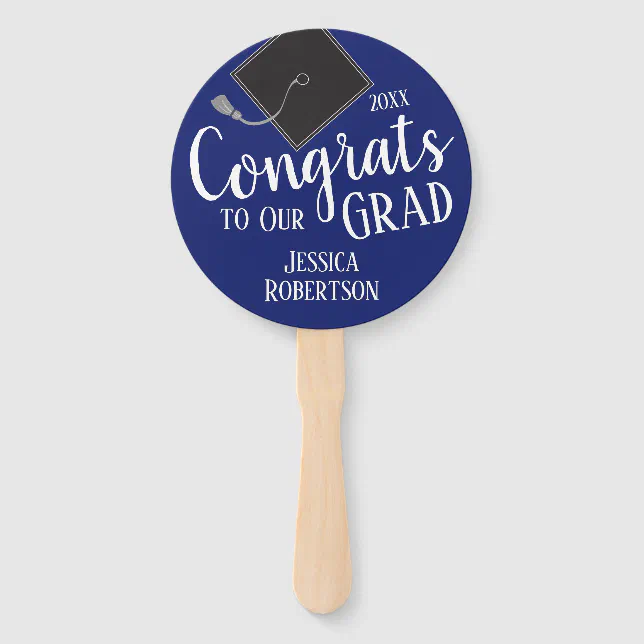 Congrats to Our Grad Class of 2023 Photo Hand Fan | Zazzle