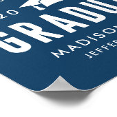 Congrats to our Graduate Navy Graduation Poster | Zazzle