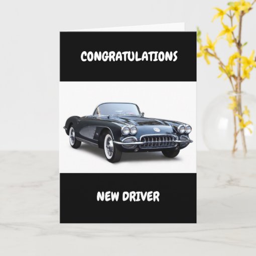 CONGRATS TO THE **NEW DRIVER** CARD | Zazzle