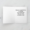 CONGRATS TO THE **NEW DRIVER** CARD | Zazzle