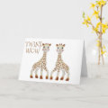 CONGRATS ""TWINS"" DOUBLE THE LOVE AND HAPPINESS CARD | Zazzle