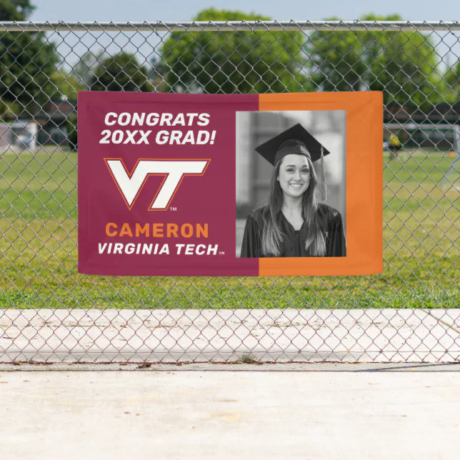 Congrats VT Virginia Tech Grad - Photo Banner | Zazzle
