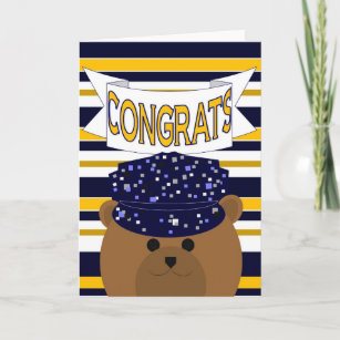 Navy Congratulations Cards | Zazzle