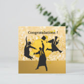 Congratulation for Graduation Black & Gold theme | Zazzle