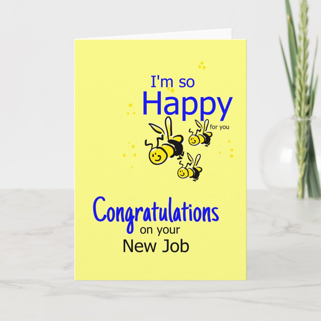 Congratulation on a new job card | Zazzle