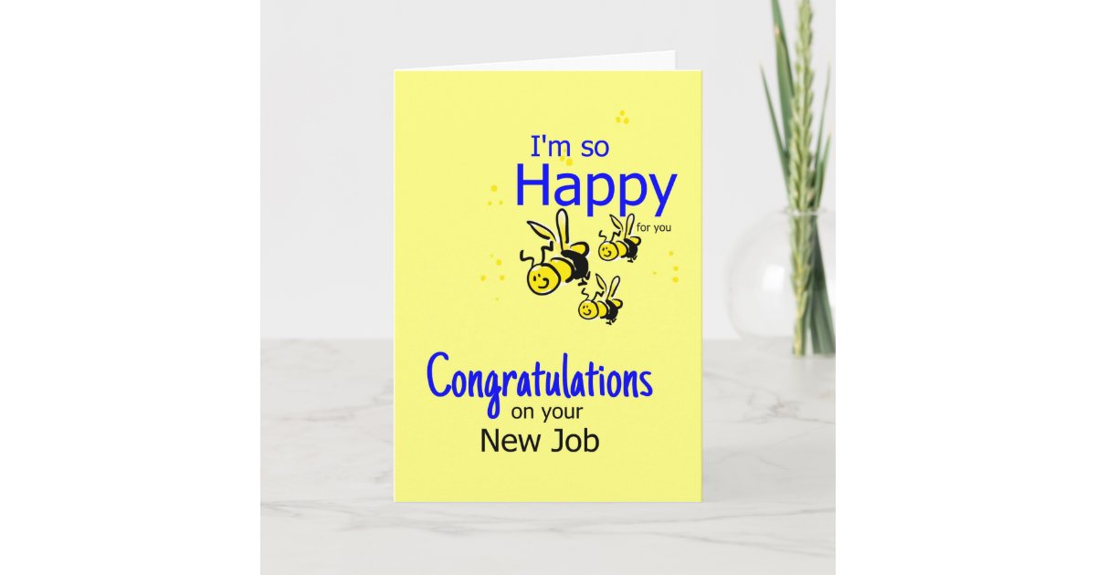 Congratulation on a new job card | Zazzle
