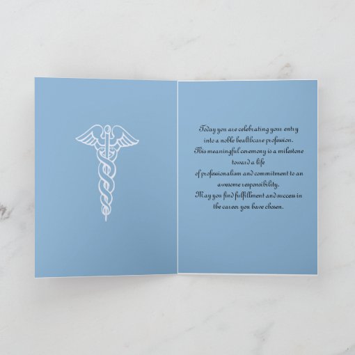 Congratulation white coat ceremony African Americ Card | Zazzle