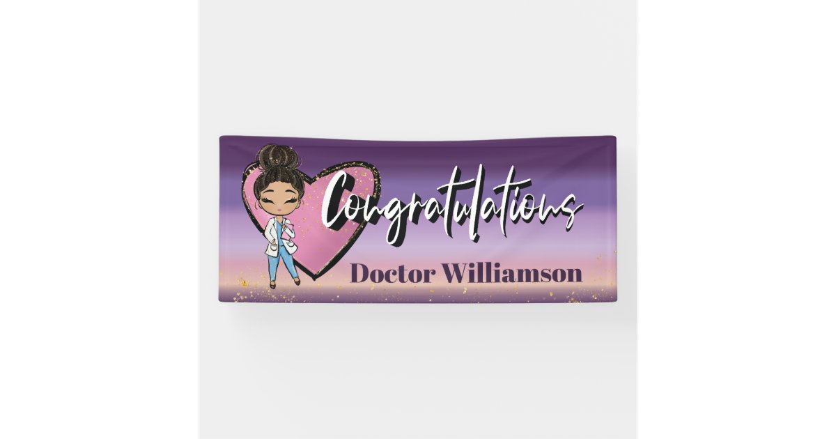Congratulationis Medical Graduate Doctor Banner | Zazzle