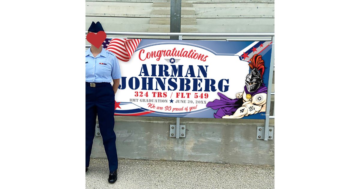 Congratulations 324 Knights AirForce Graduation Banner | Zazzle