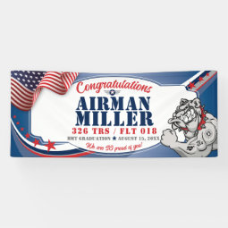 Congratulations 326 Bulldog AirForce Graduation Banner | Zazzle