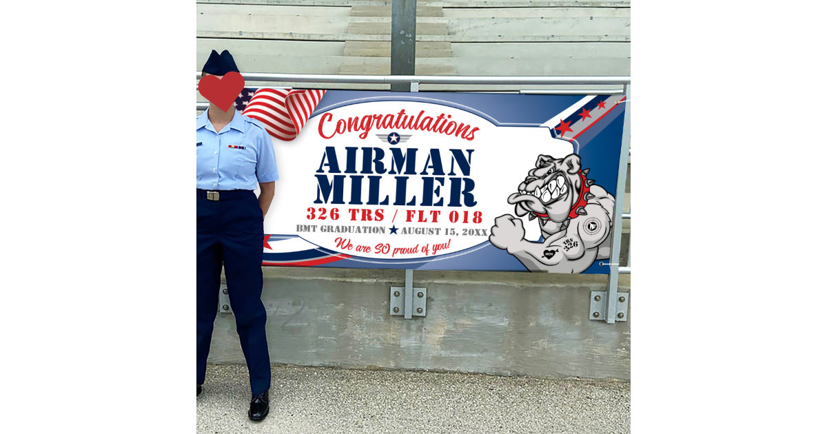 Congratulations 326 Bulldog AirForce Graduation Banner | Zazzle