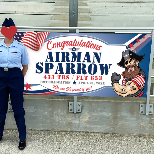 Congratulations 433 Raiders Air Force Graduation Banner | Zazzle