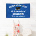 Congratulations 5th Grade Graduation Blue Banner | Zazzle
