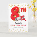 Congratulations 8th Grade Graduation Balloon Card | Zazzle