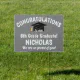 Congratulations 8th Grade Graduation Gray Yard Sign | Zazzle