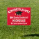 Congratulations 8th Grade Graduation Red Yard Sign | Zazzle