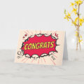 Congratulations Academic Award with Explosion Card | Zazzle