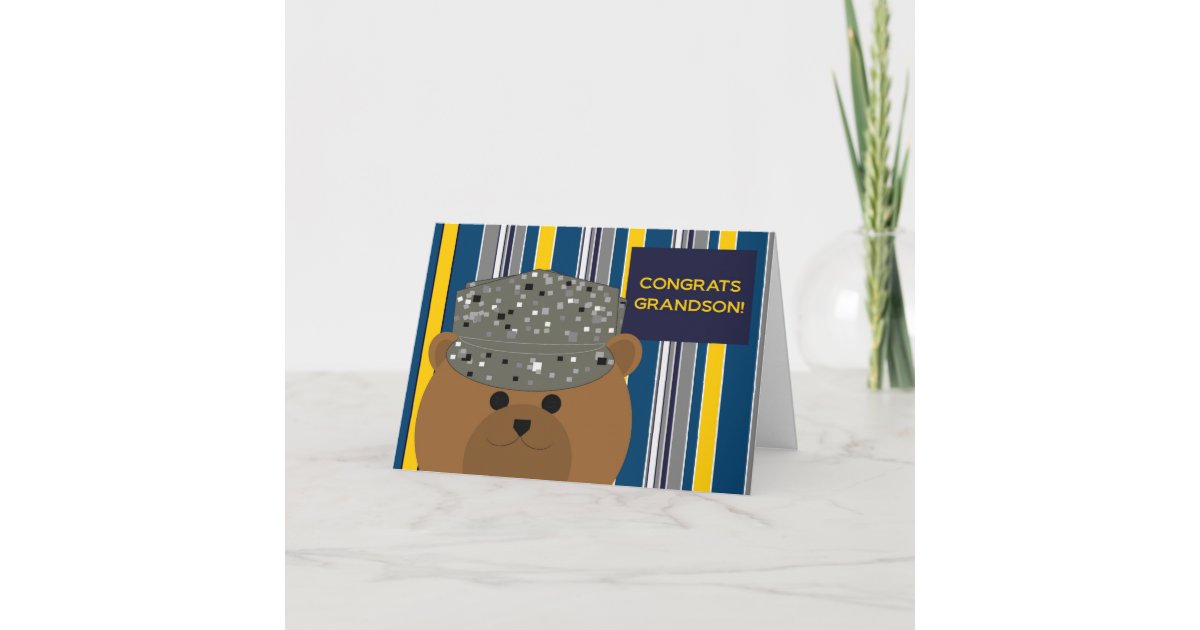Congratulations Air Force Grandson Card | Zazzle