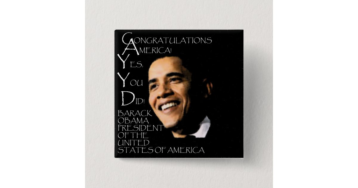 CONGRATULATIONS AMERICA BUTTON | Zazzle