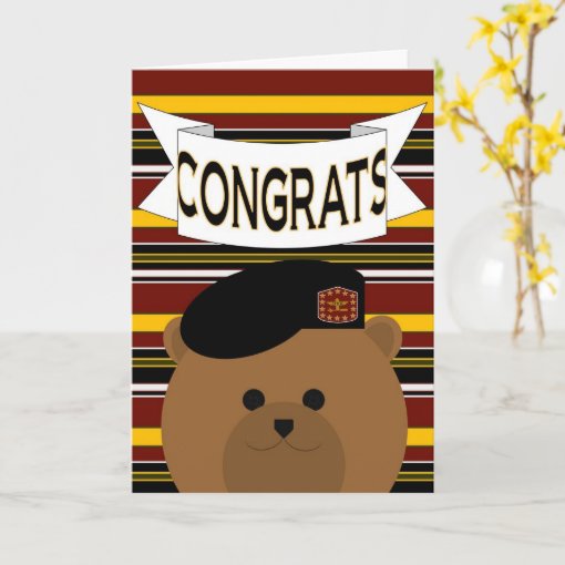 Congratulations Army Hero Card | Zazzle