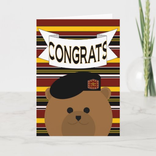 Congratulations Army Hero Card | Zazzle