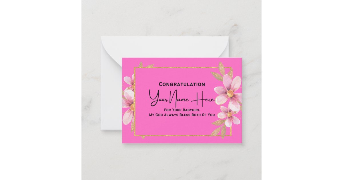 Congratulations baby shower cards. note card | Zazzle