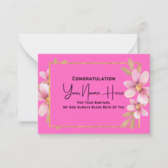Congratulations baby shower cards. note card | Zazzle