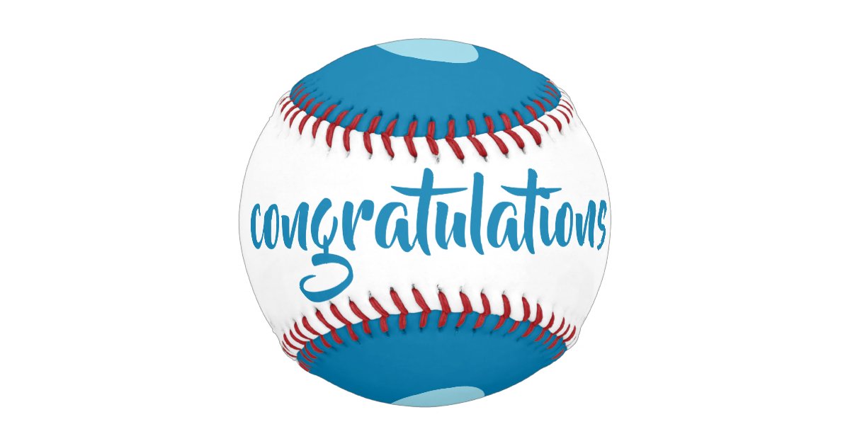 congratulations baseball by dalDesignNZ | Zazzle