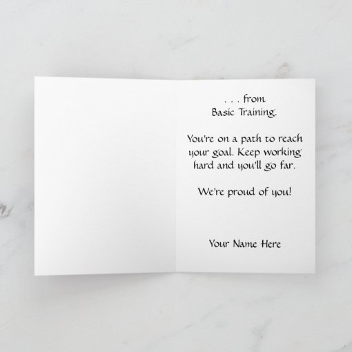 Congratulations Basic Training Graduation Card | Zazzle