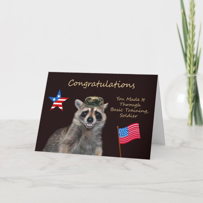 Congratulations, Basic Training Greeting Card | Zazzle.com