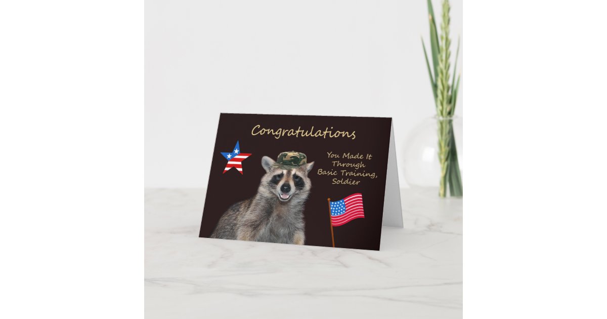 Congratulations, Basic Training Greeting Card | Zazzle