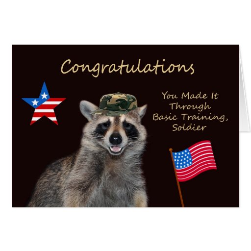 Congratulations, Basic Training Greeting Card | Zazzle