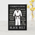 Congratulations Black Belt Taekwondo Karate Judo Card | Zazzle