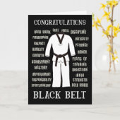 Congratulations Black Belt Taekwondo Karate Judo Card | Zazzle