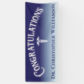 Congratulations Blue Medical Doctor Banner | Zazzle