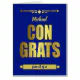 Congratulations Blue Typography Jumbo Card | Zazzle
