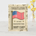 Congratulations Boot Camp Graduation Card | Zazzle