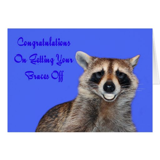 Congratulations Braces Off greeting card | Zazzle