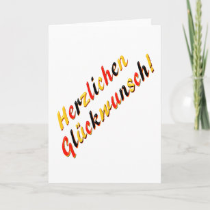 German Congratulations Cards | Zazzle