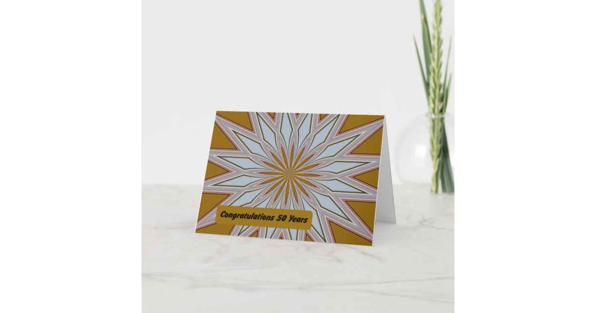 Congratulations Card, 50 Years in Business Card | Zazzle