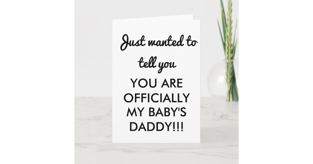 CONGRATULATIONS CARD BABY DADDY NEW DAD CARD | Zazzle.com