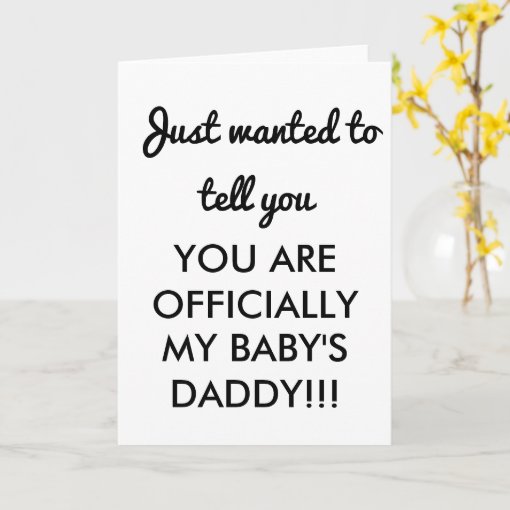 CONGRATULATIONS CARD BABY DADDY NEW DAD CARD | Zazzle