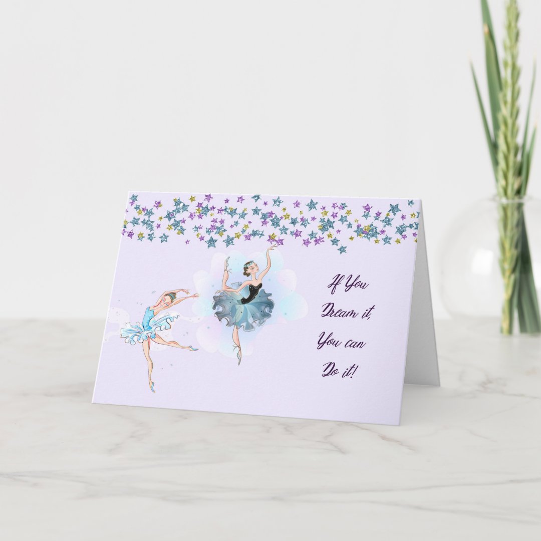 Congratulations Card for Ballerina | Zazzle