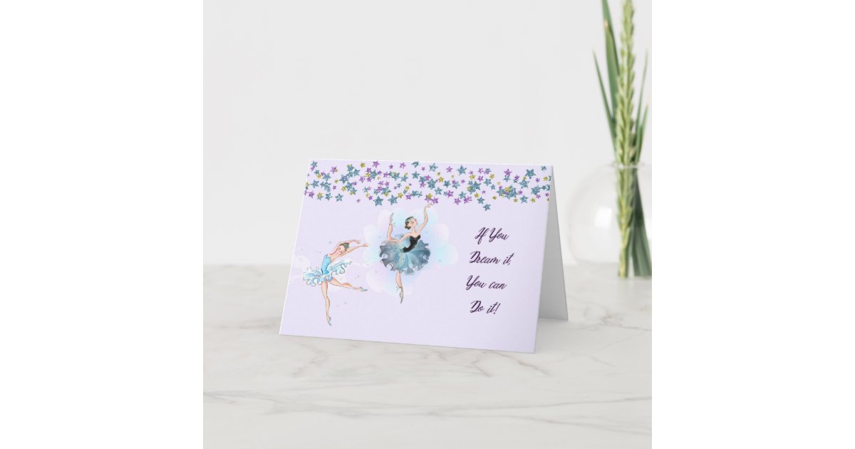 Congratulations Card for Ballerina | Zazzle