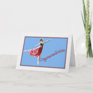 Dance Recital Congratulations Cards | Zazzle