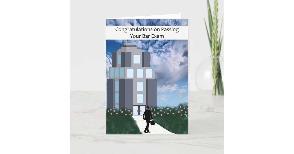 Congratulations Card for Passing Bar Exam | Zazzle