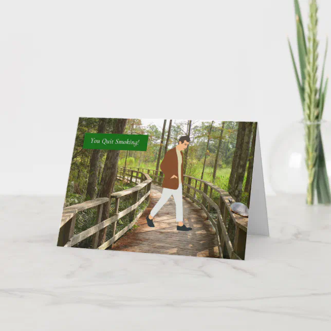 Congratulations Card for Quitting Smoking Male | Zazzle