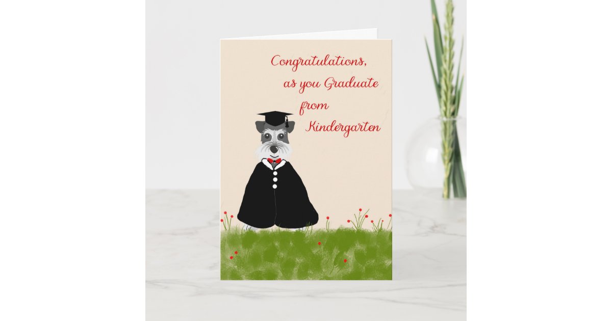 Congratulations Card Graduation from Kindergarten | Zazzle