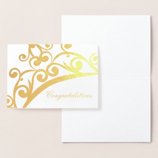 Congratulations Card-Pageant Crown Foil Card | Zazzle